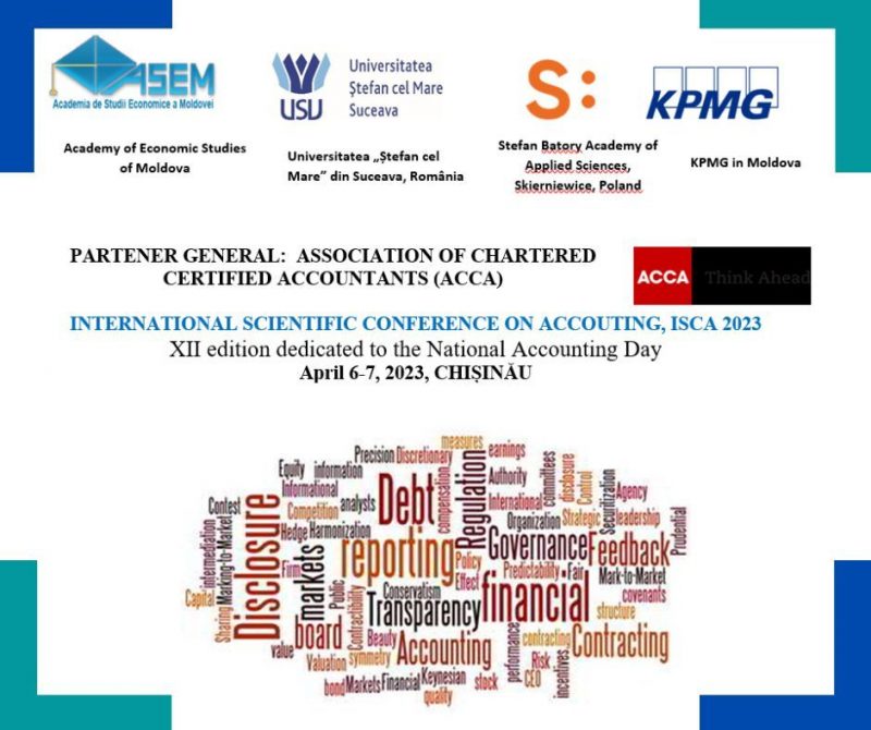 Conferința Științifică Internațională de Contabilitate, ISCA 2023 - ASEM
